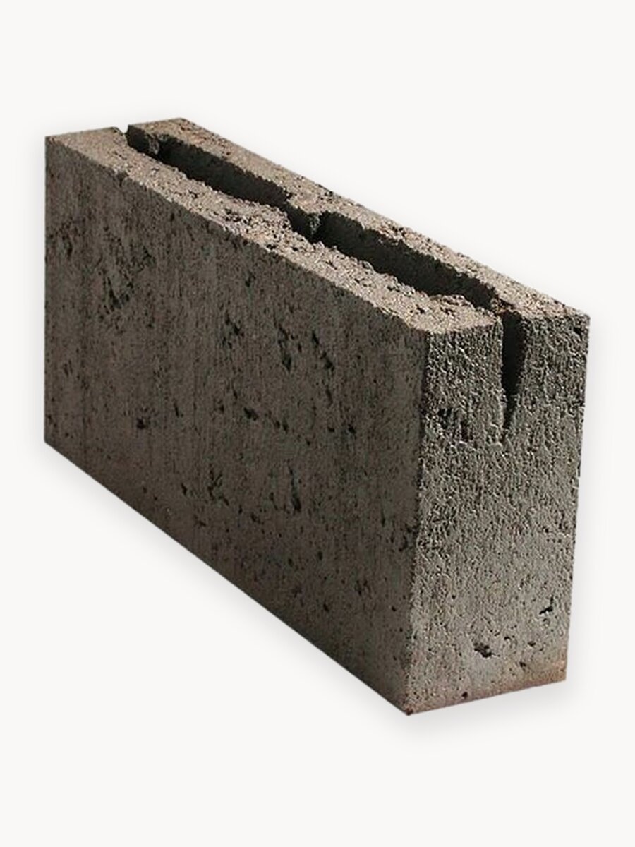 Керамзитобетонный блок 390х188х90мм пустотелый / керамзитоблок