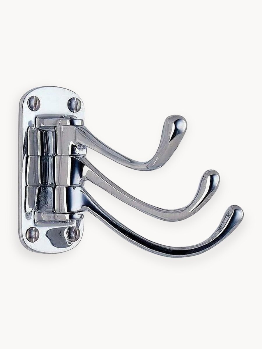 Тройной крючок Haiba HB208-3 Хром, для ванной комнаты, нержавеющая сталь