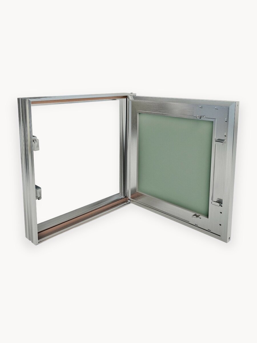 Люк под покраску ревизионный Хаммер "Гиппократ" 600х400 (ВХШ), нажимной, в стену, в потолок, алюминий