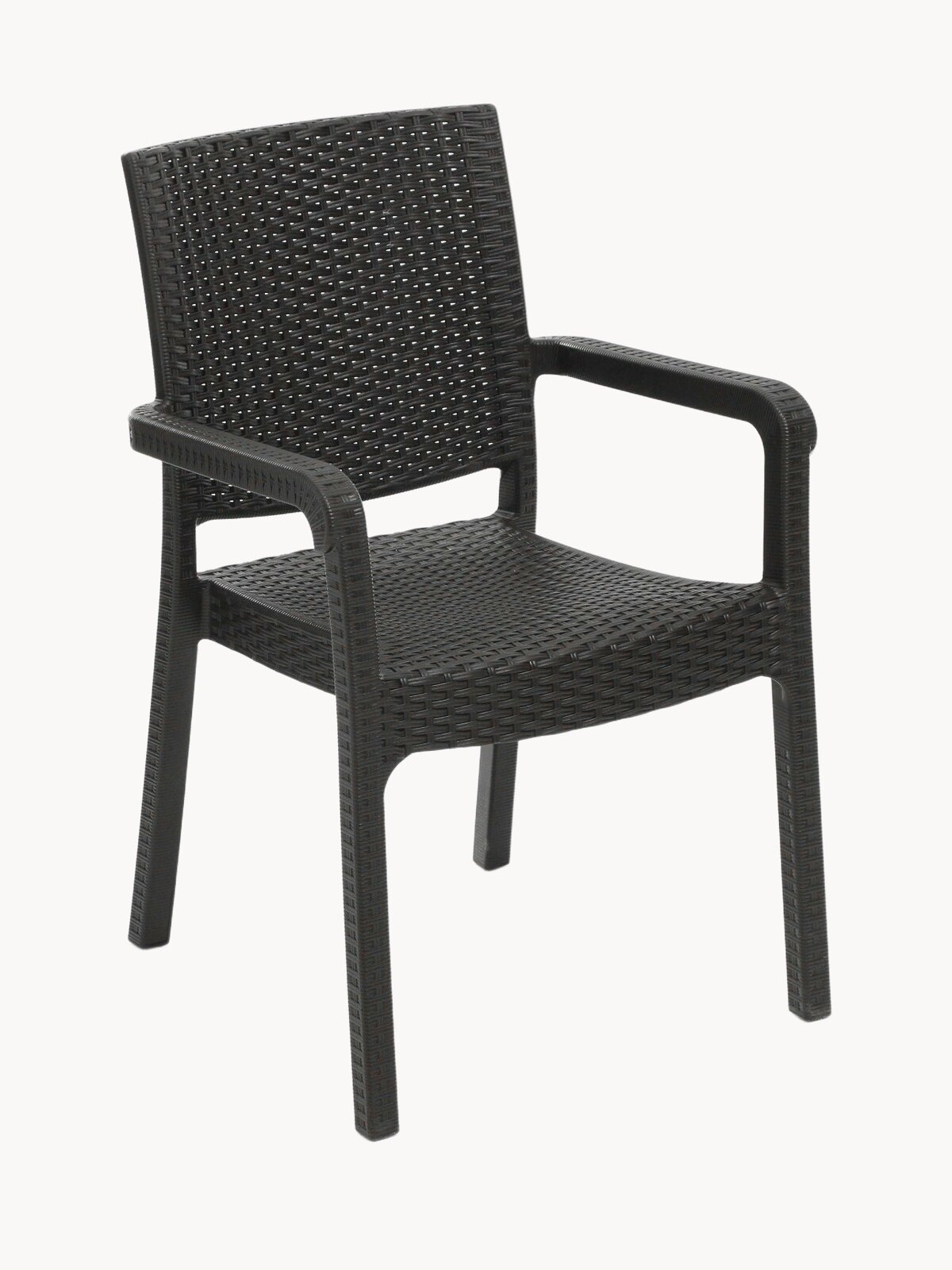 Кресло садовое Шафран "Ротанг", размер 57,5 х 58 х 86,5 см, коричневое