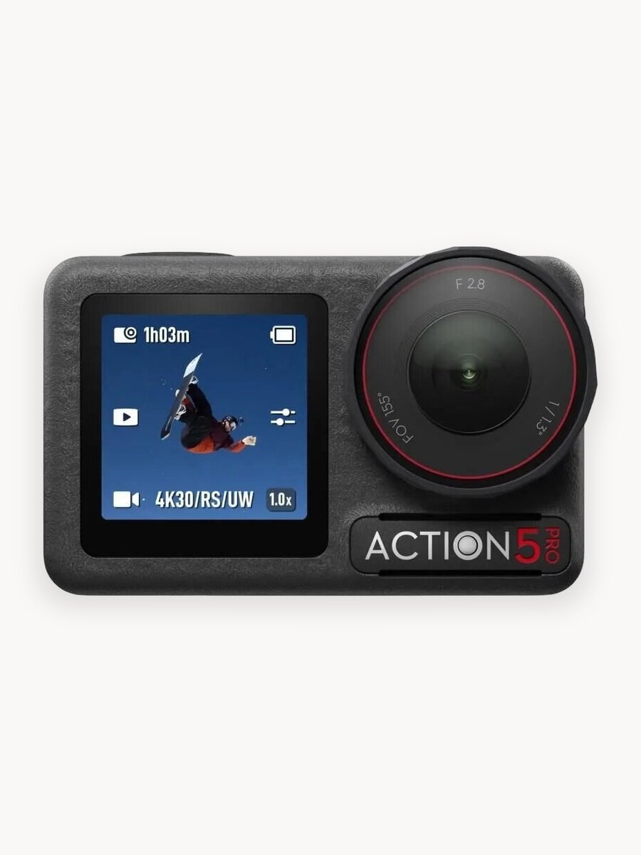 Экшн камера DJI Osmo Action 5 Pro Adventure Combo, 48МП, сенсорный экран, 3840 x 2160, время работы 4 часа