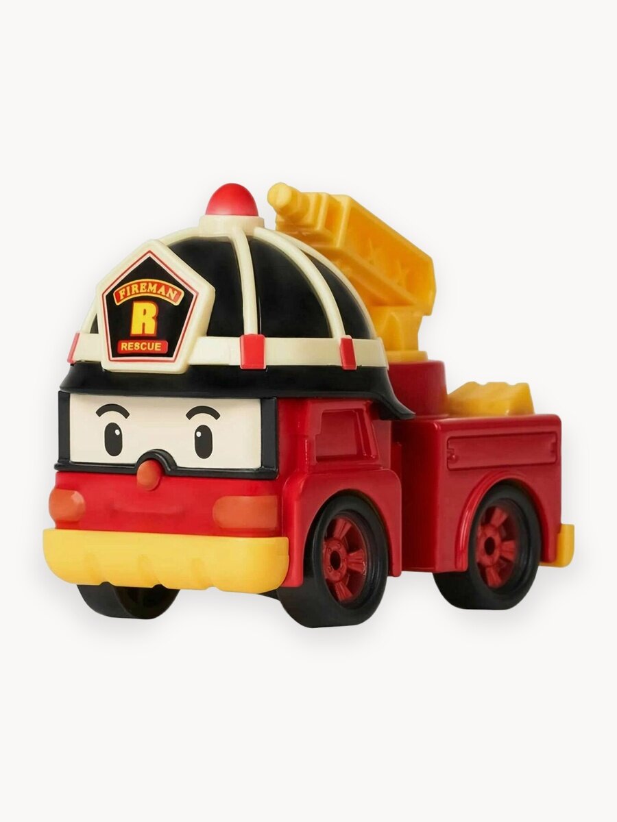 Металлическая машинка из мультфильма "Робокар Полли и его друзья " модель - пожарник Рой
