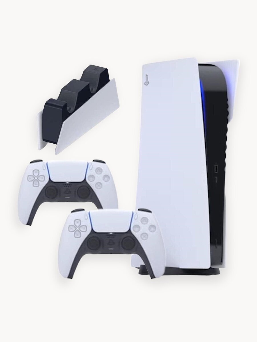 Sony PlayStation 5 Slim Digital Edition + 2-й геймпад + зарядная станция Sony