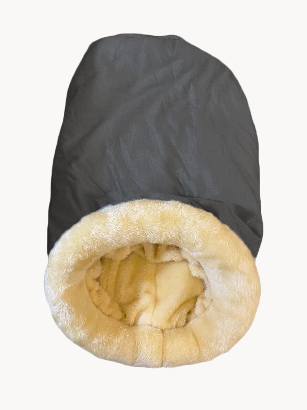 Лежанка "Нора", домик для животных, мягкая, для кошек/собак/грызунов, темно-серая