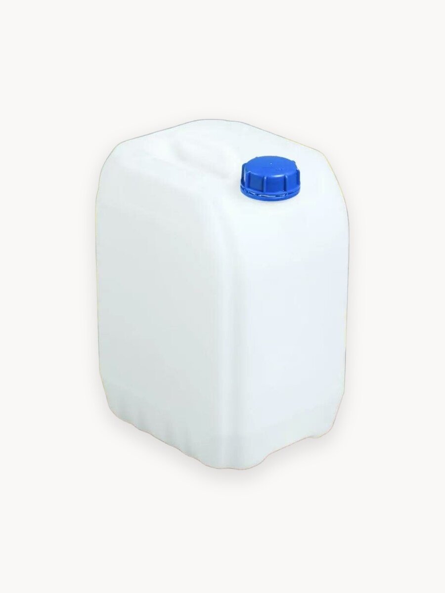 Канистра пищевая Евро «Бочонок», объём 20 л, пластик, белая, с крышкой