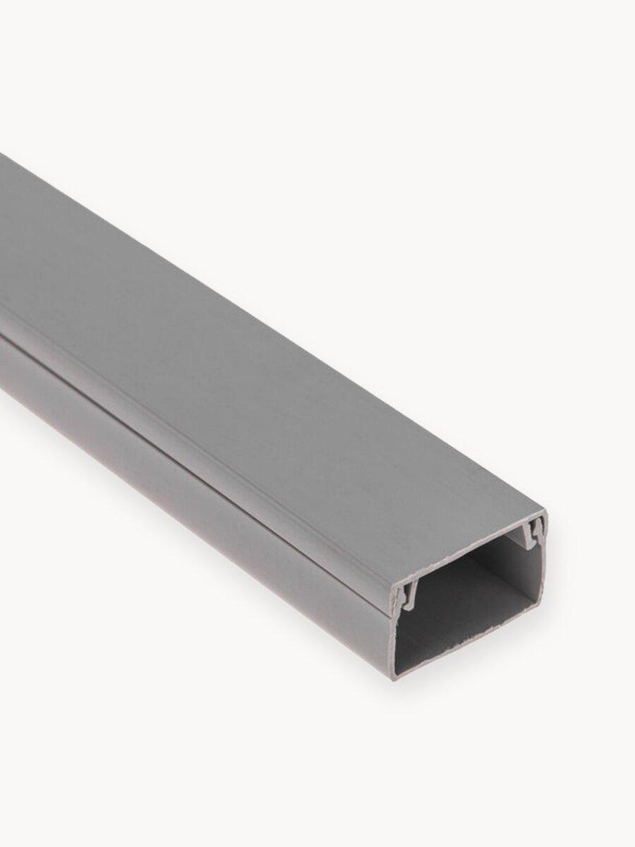 Кабель-канал REXANT 20х10 мм 2 метра упаковка серый, пластик