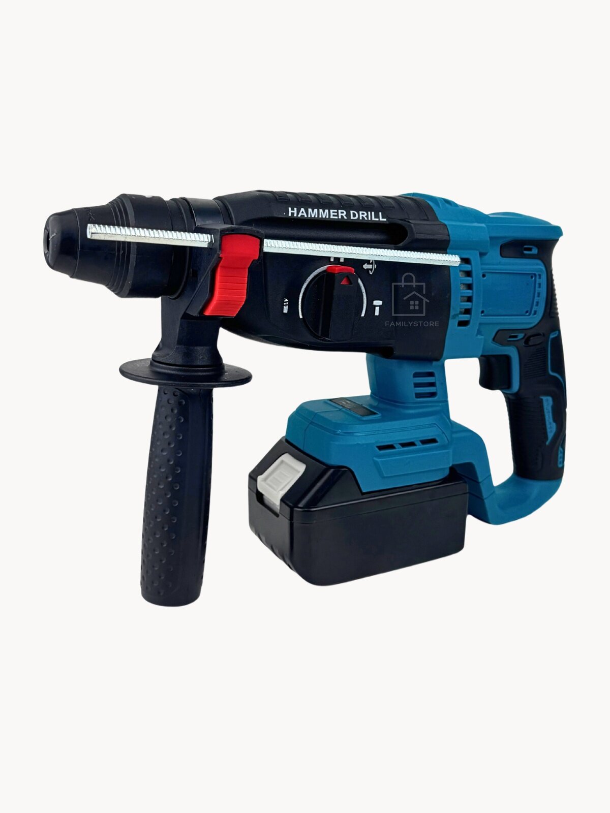 Перфоратор аккумуляторный 26v, SDS PLUS, бесщеточный, 1.7Дж, 1200 ВТ, 2 АКБ