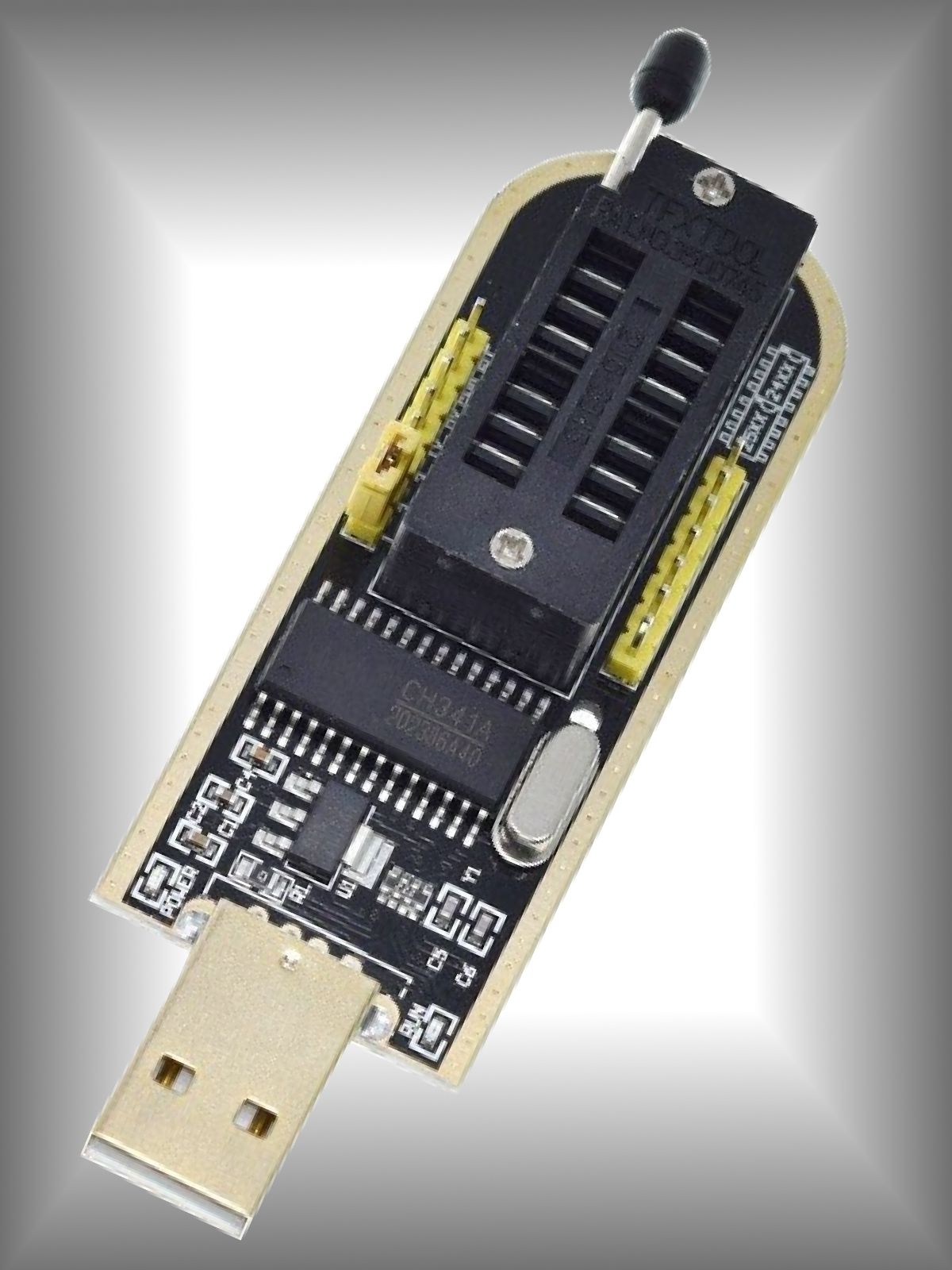Программатор CH341 EEPROM для BIOS c зажимом для программирования SOIC8 SOP8 для EEPROM 93CXX (с прищепкой)