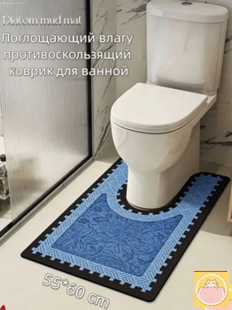 Коврик для туалета котики 55x60 см