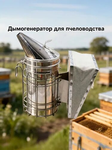 Дымарь для пчел из нержавеющей стали с острым наконечником