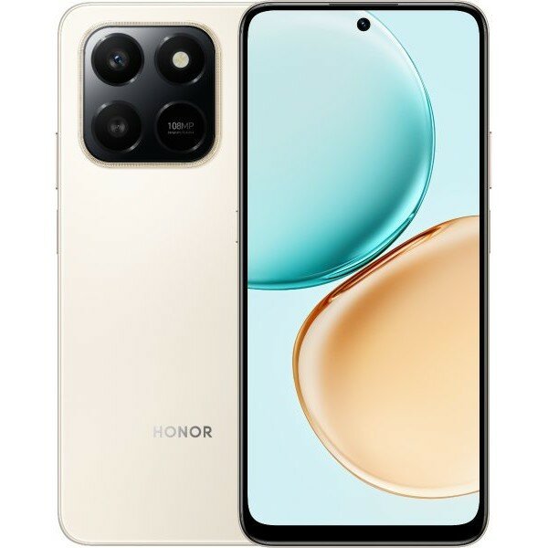 Смартфон Honor X7d 6/128Gb, Gold, 6,7 дюйма, IPS, 60 Гц, HD 1610x720