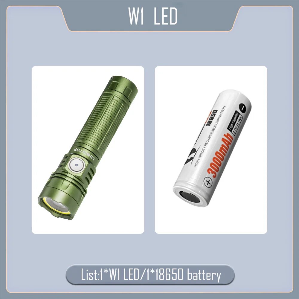 LUMINTOP W1 красный светодиодный фонарь with 18650 battery