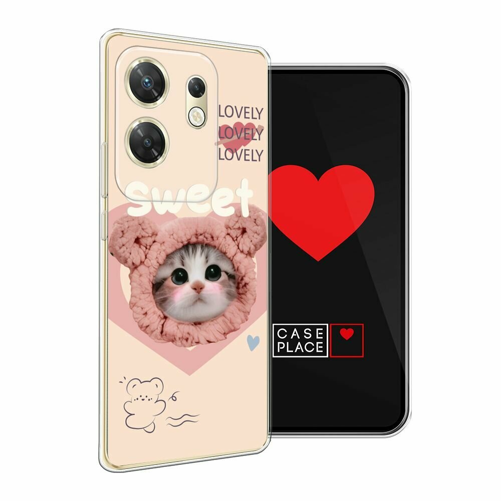 Чехол на Infinix Zero 30 4G / Инфиникс Зеро 30 4G с принтом "sweet lovely kitten 1" — фото 1