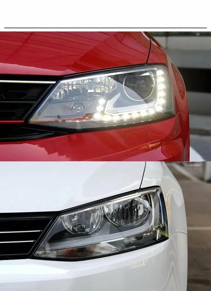 Стекло фары, 2 шт, арт. Volkswagen Jetta 6 (2010-2018)