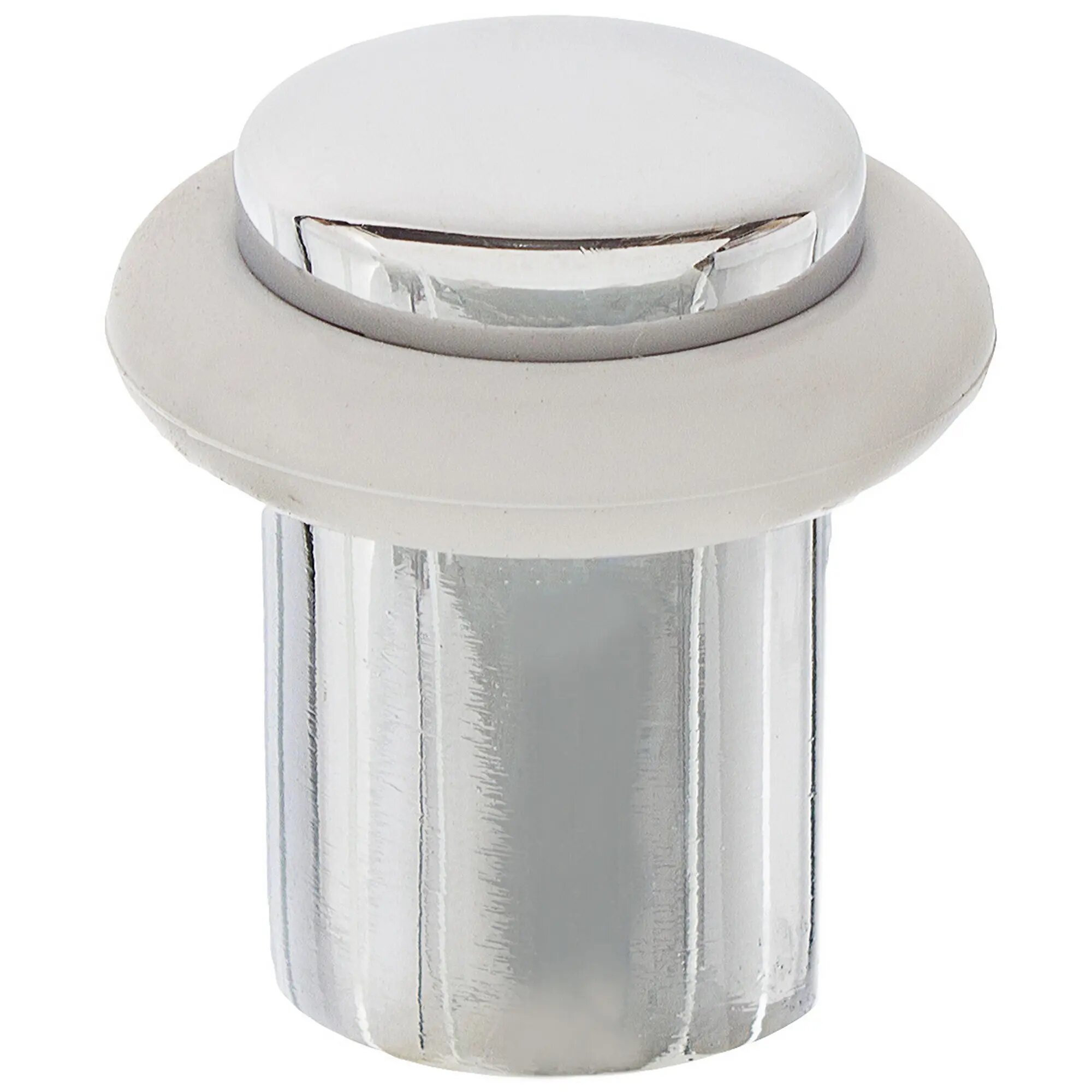 Apecs DS-0013-CR дверной стопор из металла, цвет хром, прочная фиксация двери