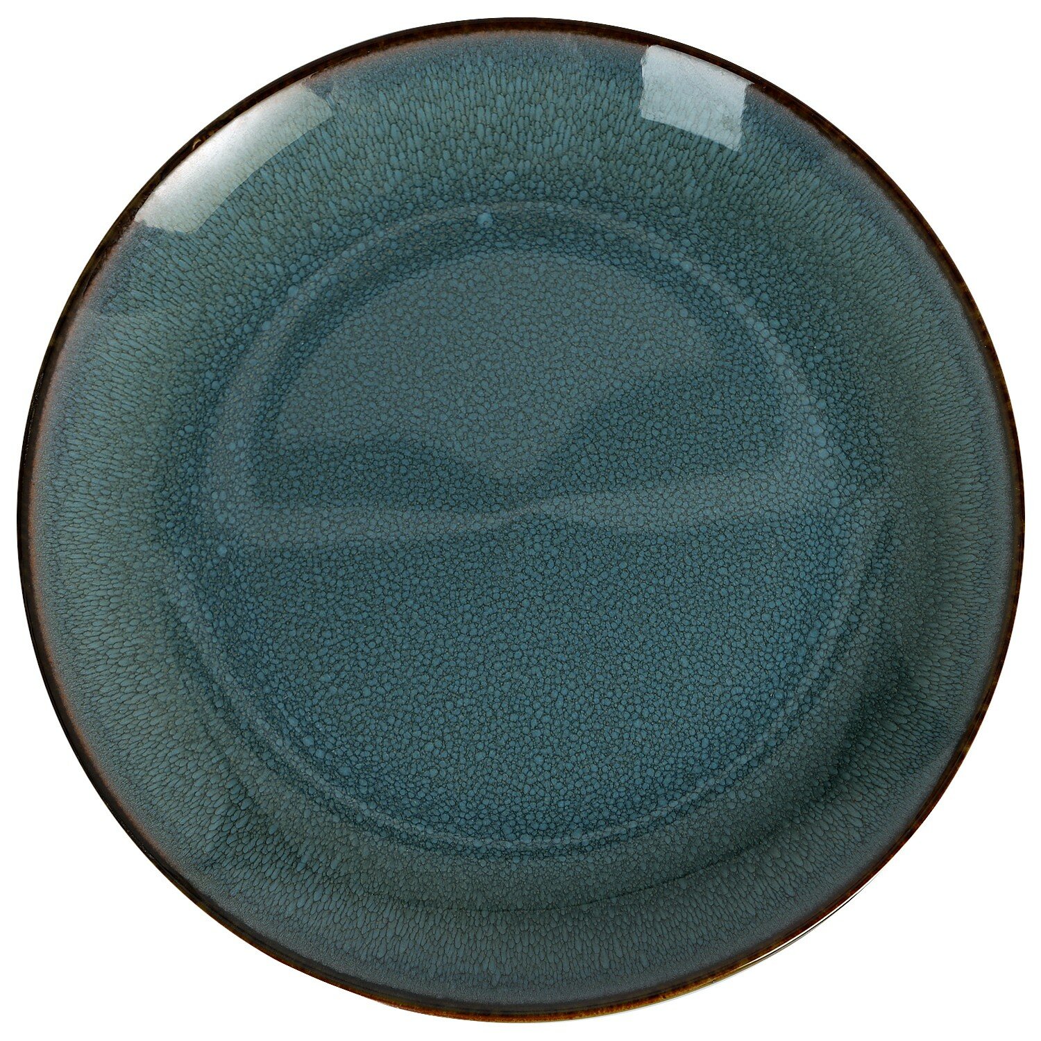 Домовой обеденная тарелка керамическая Blue sky 27 см кухонная посуда для сервировки