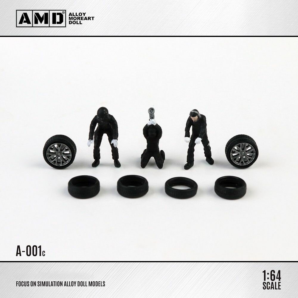 Alloy Moreart Doll 1:64 Декора Набор Фигурок Автомеханика
