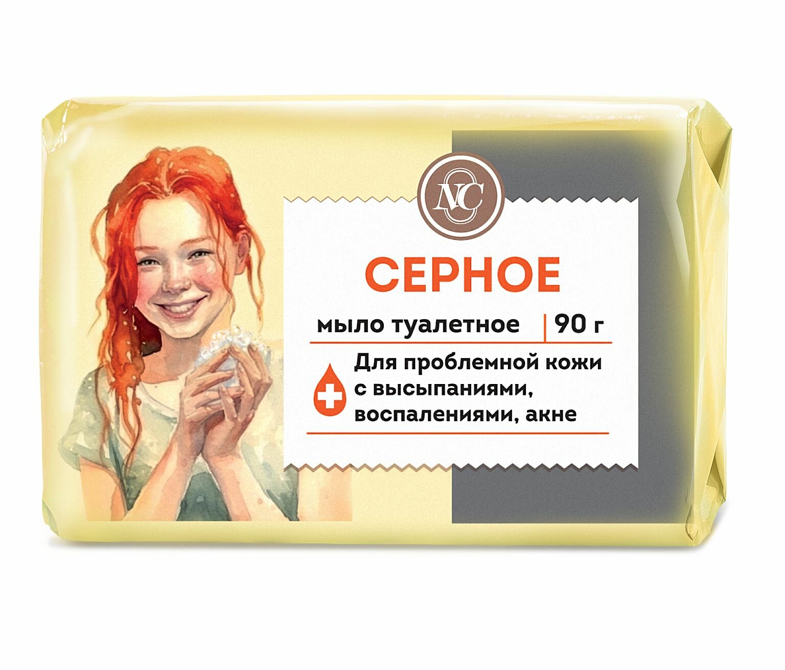 Мыло туалетное Невская Косметика Серное 90 гр