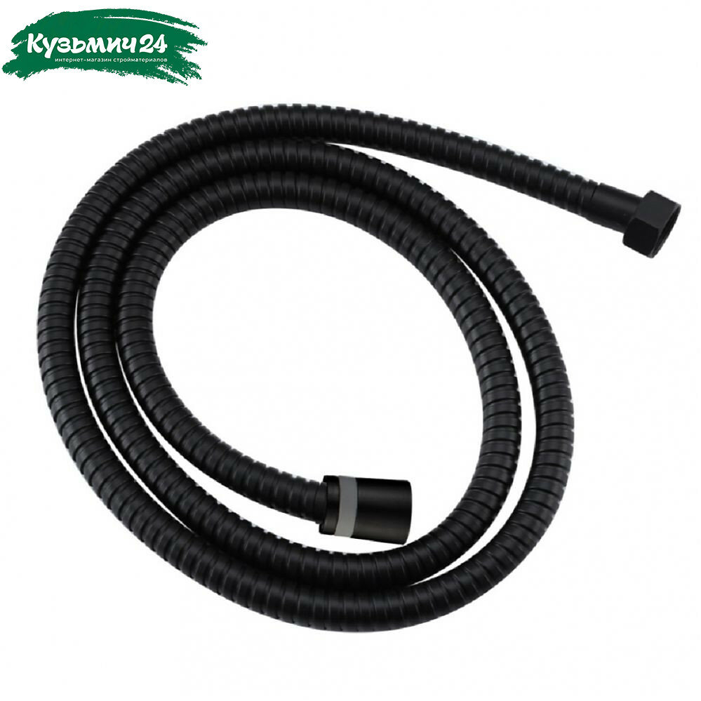 Шланг для душа Frap F46-6 усиленный, Длина 150 см, матовый, черный