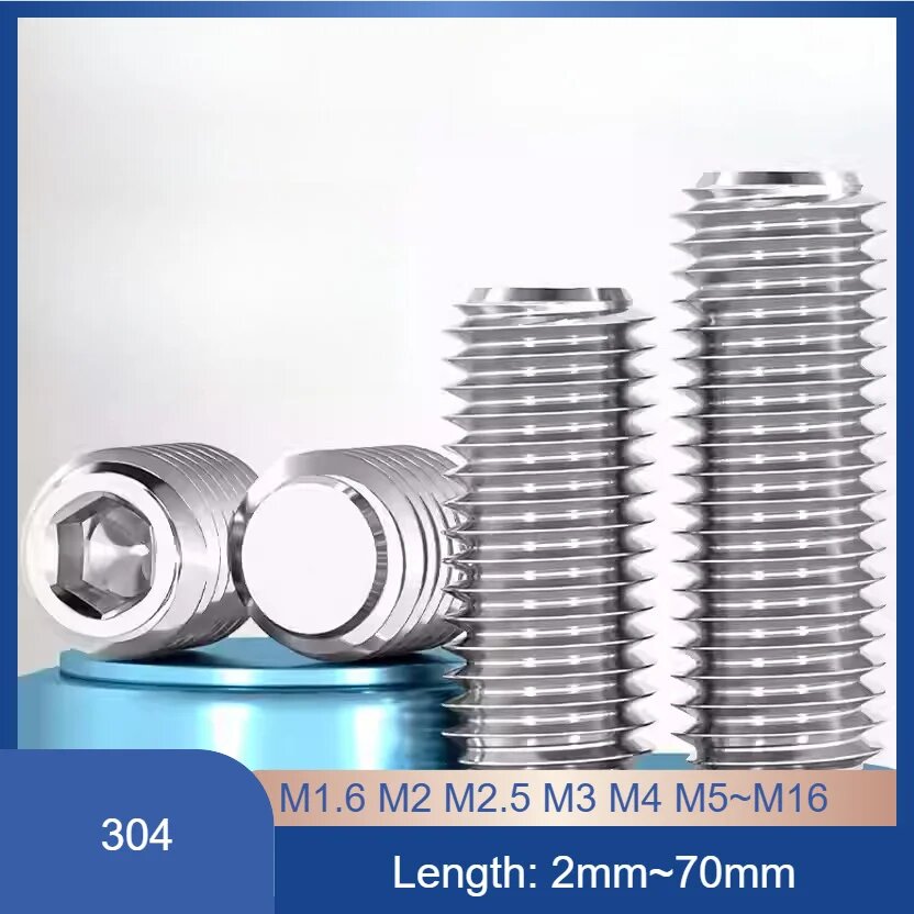 Винты IRIR из нержавеющей стали М1.6-М16 M3-50pcs, 10mm