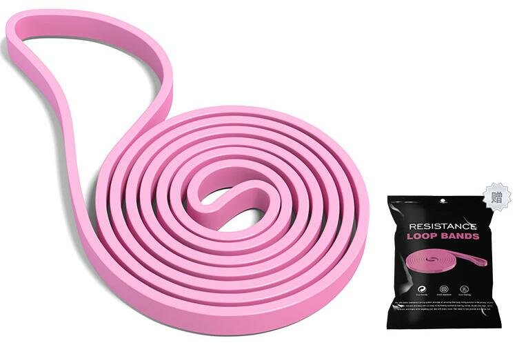 Эспандеры для тренировок BSELEON, macaron light powder, 2080mm*15mm, 15-45lbs