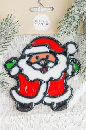 Наклейка для декорирования окна радушный санта, 10 см, Edelman 1043956-2