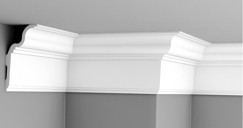 Плинтус потолочный Glanzepol GPL-6, 1шт (длина 2м)