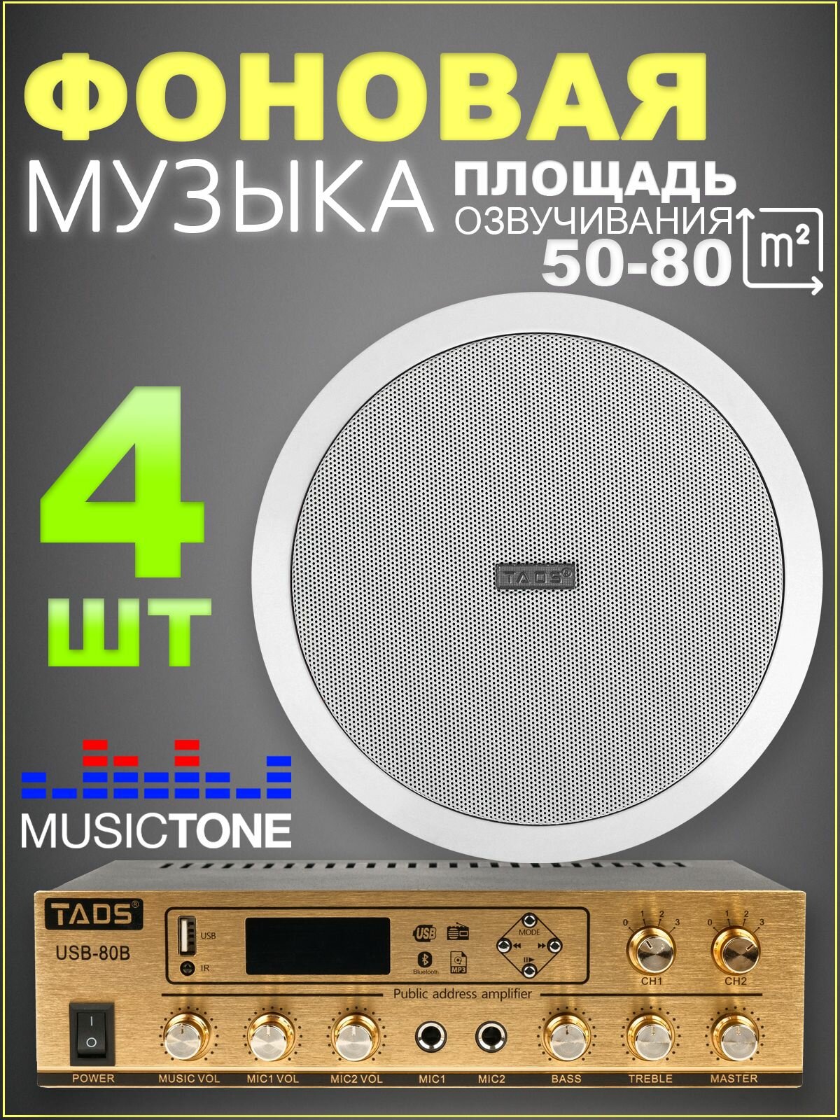 Потолочная акустическая система MusicTone MT07