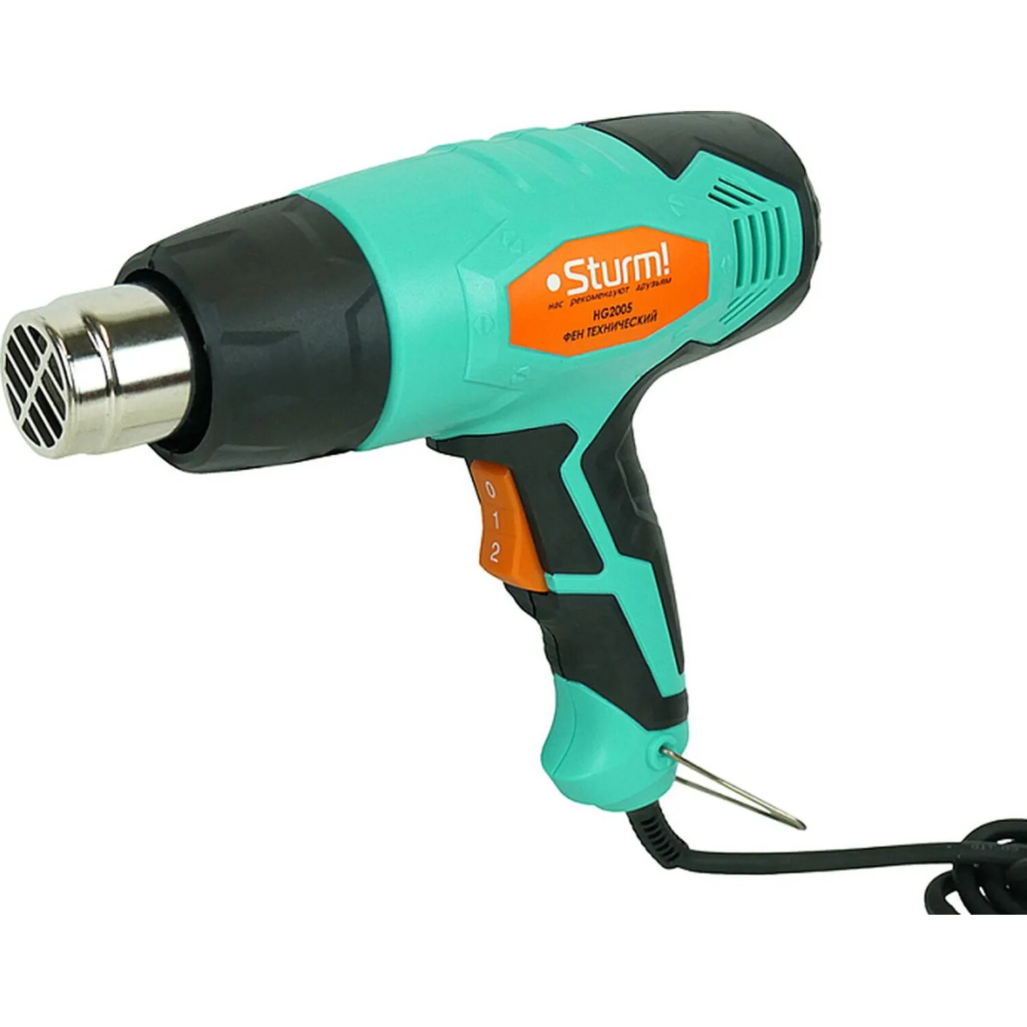 Фен технический Sturm, 2000Вт, 300/600C, 250/550л/мин, 5 насадок HG2005