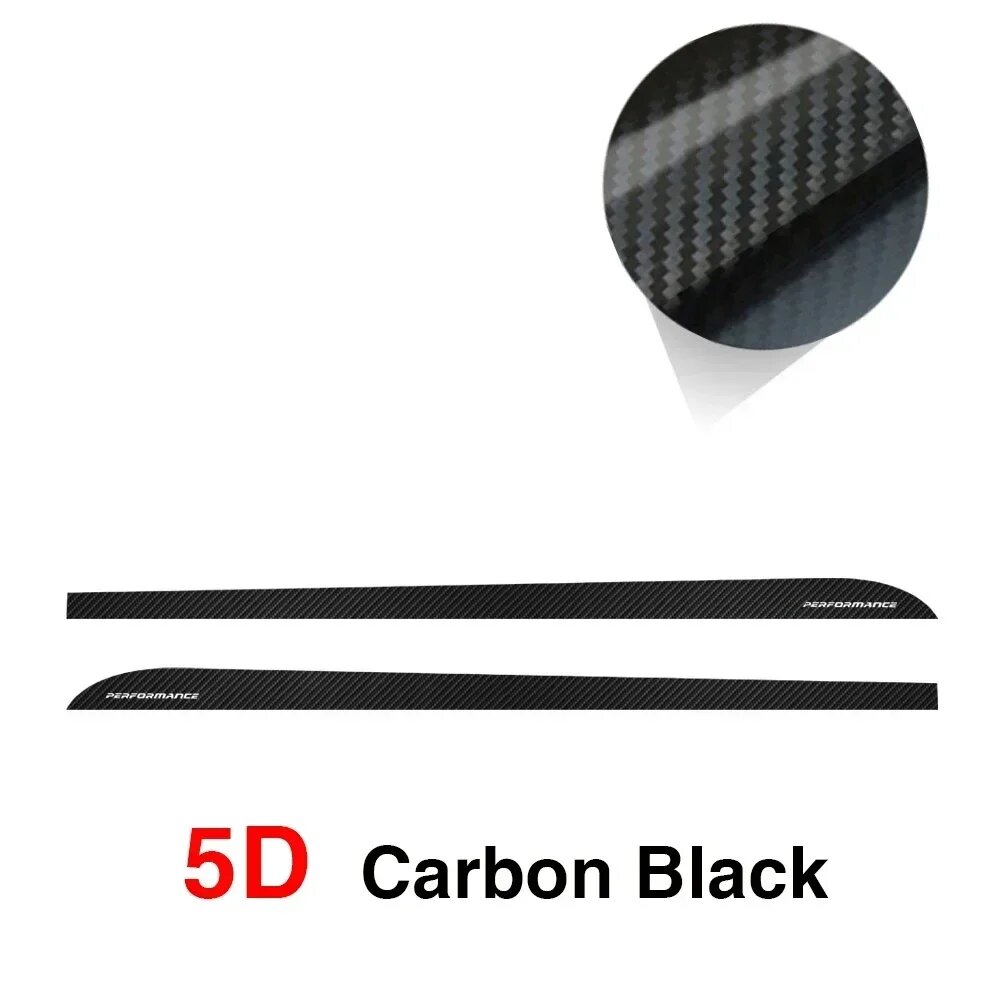 M Performance наклейки на кузов автомобиля, боковая спортивная гоночная юбка, спортивные наклейки в полоску, виниловые наклейки для BMW 2 серии, купе F22 F23 5D Carbon Fiber, Performance