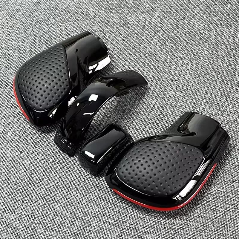 1 шт. хромированная матовая кожаная ручка переключения передач, боковая крышка DSG, эмблема для VW Golf 6 7 R GTI Passat B7 B8 CC R20 Jetta MK6 GLI