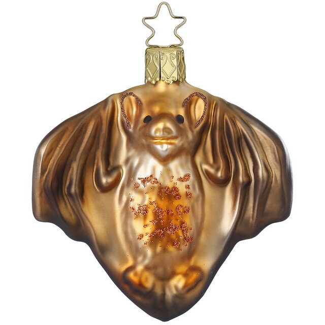 Стеклянная елочная игрушка Летучая Мышь - Winchester 9 см, Inge Glas (Инге Глас), 10209S022