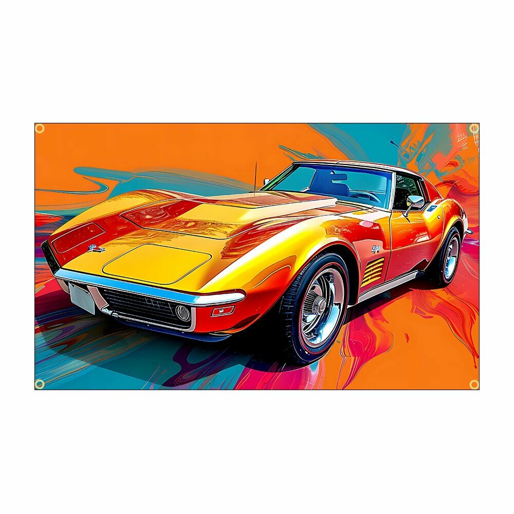 Спортивный флаг из полиэстера 90 x 150cm, 4 Grommets