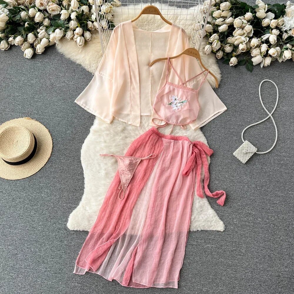 Розовый боди для косплея QD203-Pink