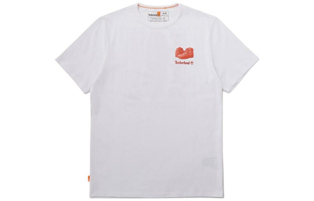 Футболка White Crew Neck Moderate Straight Fit