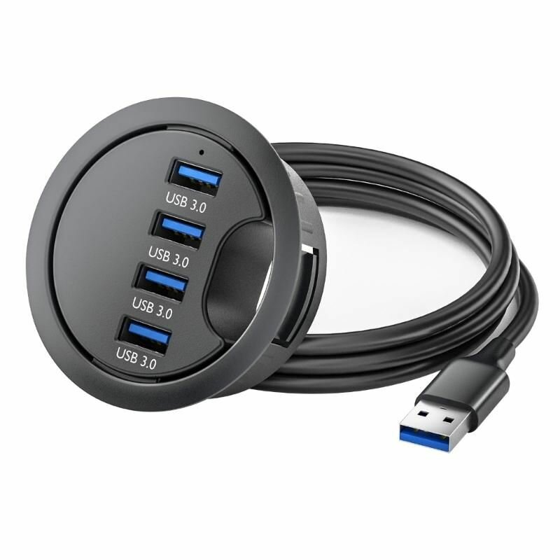 USB-хаб с кардридером, USB3.0 четыре порта