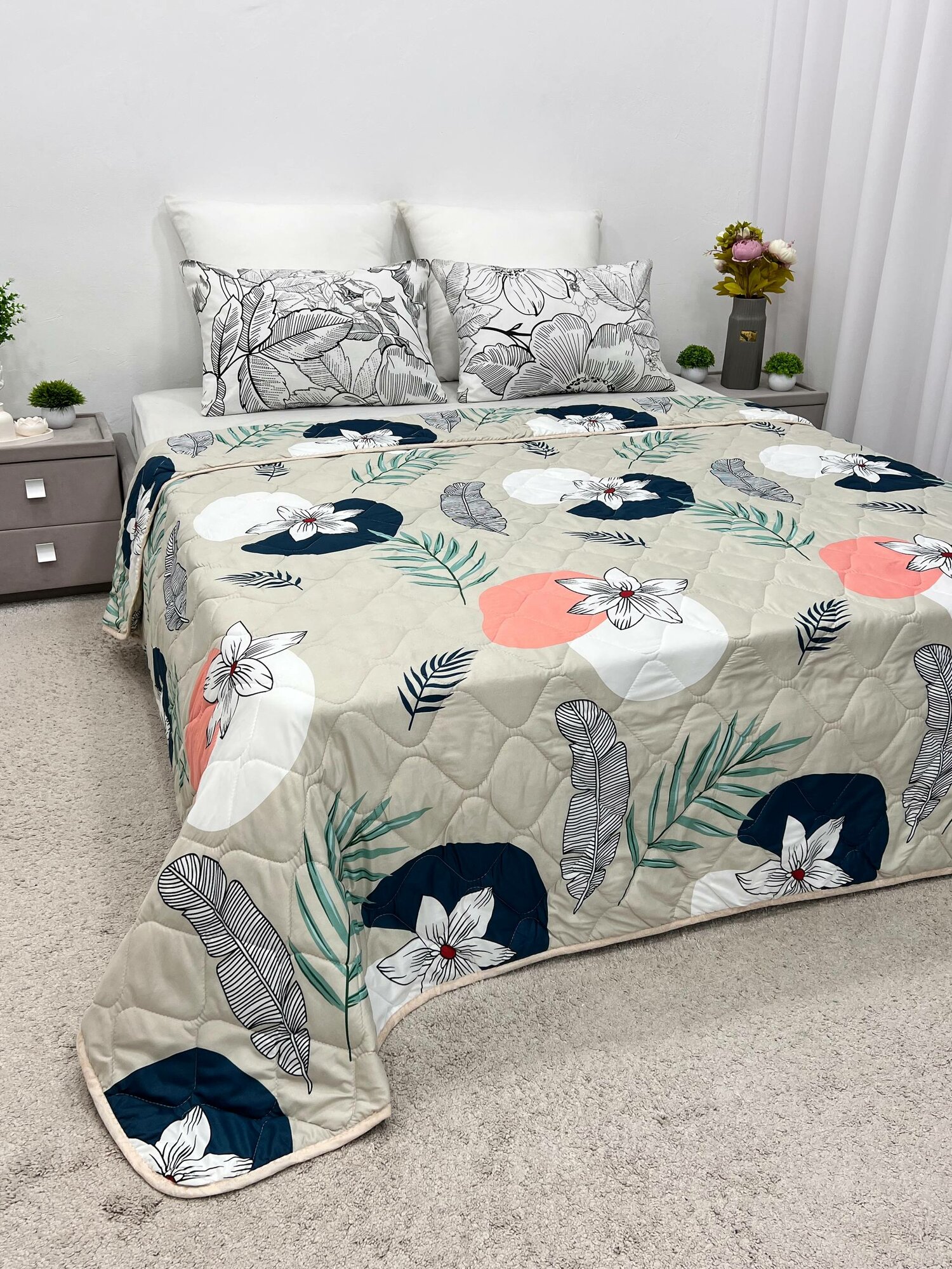 Enamorado покрывало двухстороннее евро макси микрофибра, 100% хлопок