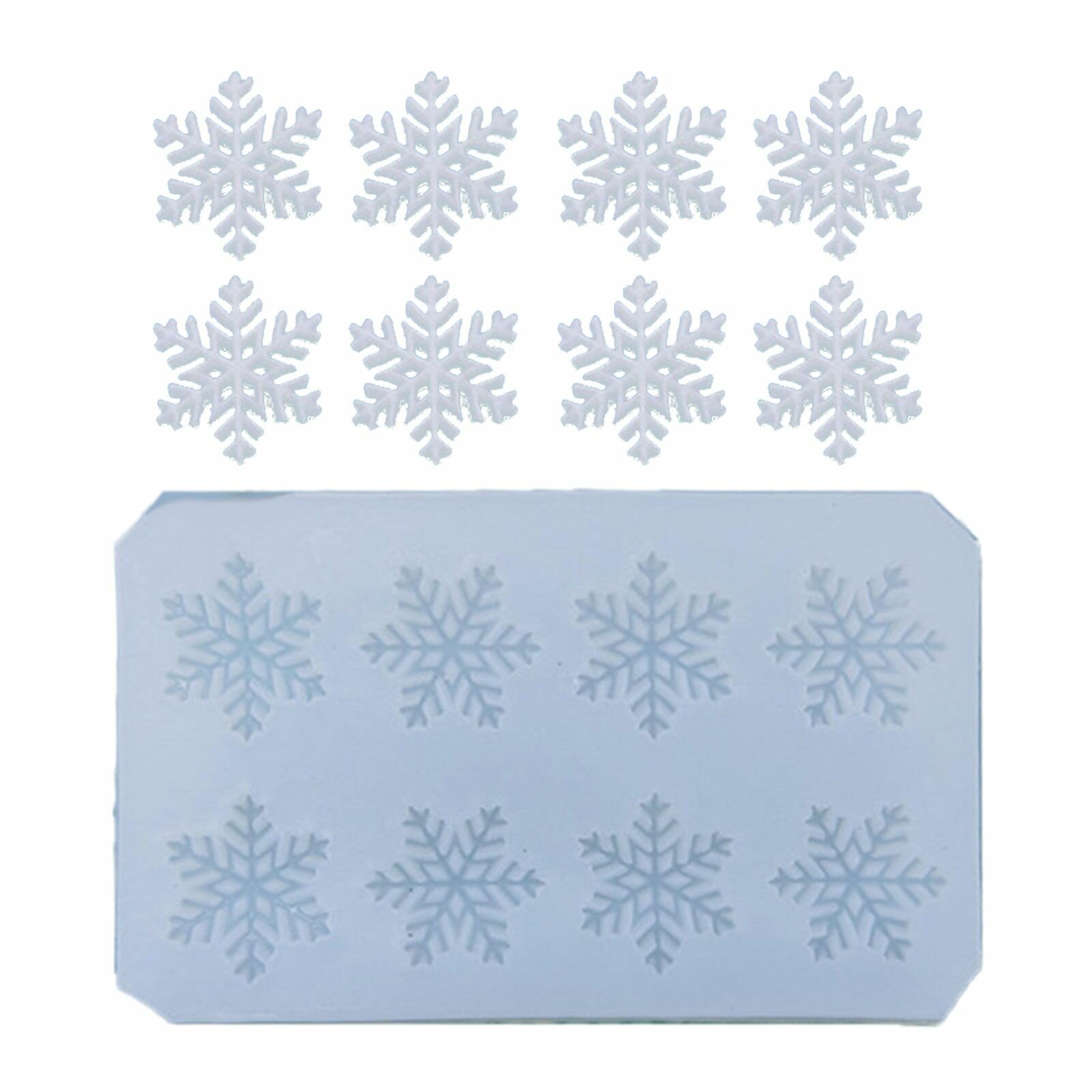 Силиконовая форма в форме снежинки для праздничной выпечки и декора