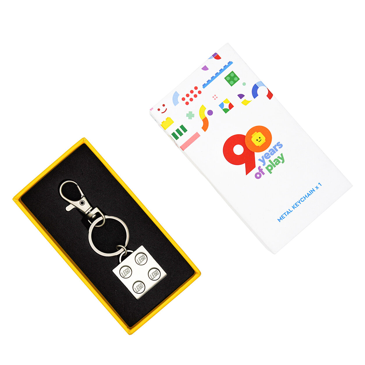 LEGO 90-летие Ограниченная серия Серебряный Кирпич Брелок Конструкторы 0 300 шт. 102678