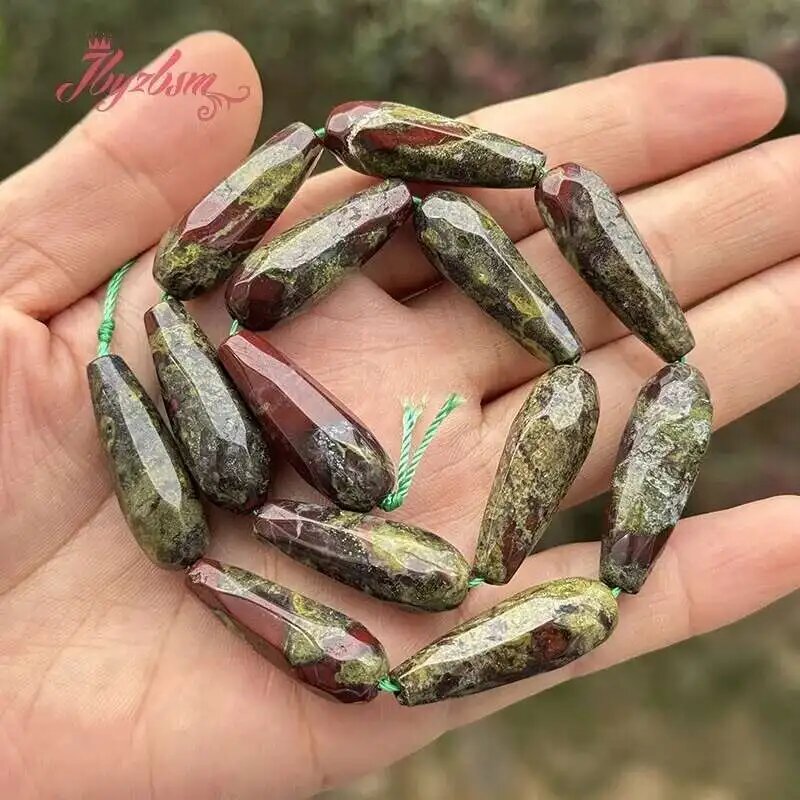 Аметист и лазурит бусины jbyzbsm 10x30 мм Dragon blood stone