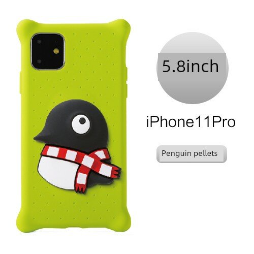 Чехол-капот Капот "Забавные Пузыри", силикон, ударопрочный, для iPhone 11 Pro
