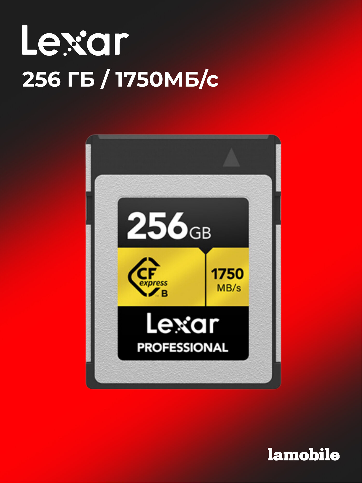 Карта памяти Lexar Professional CFexpress Type B GOLD 256 Гб