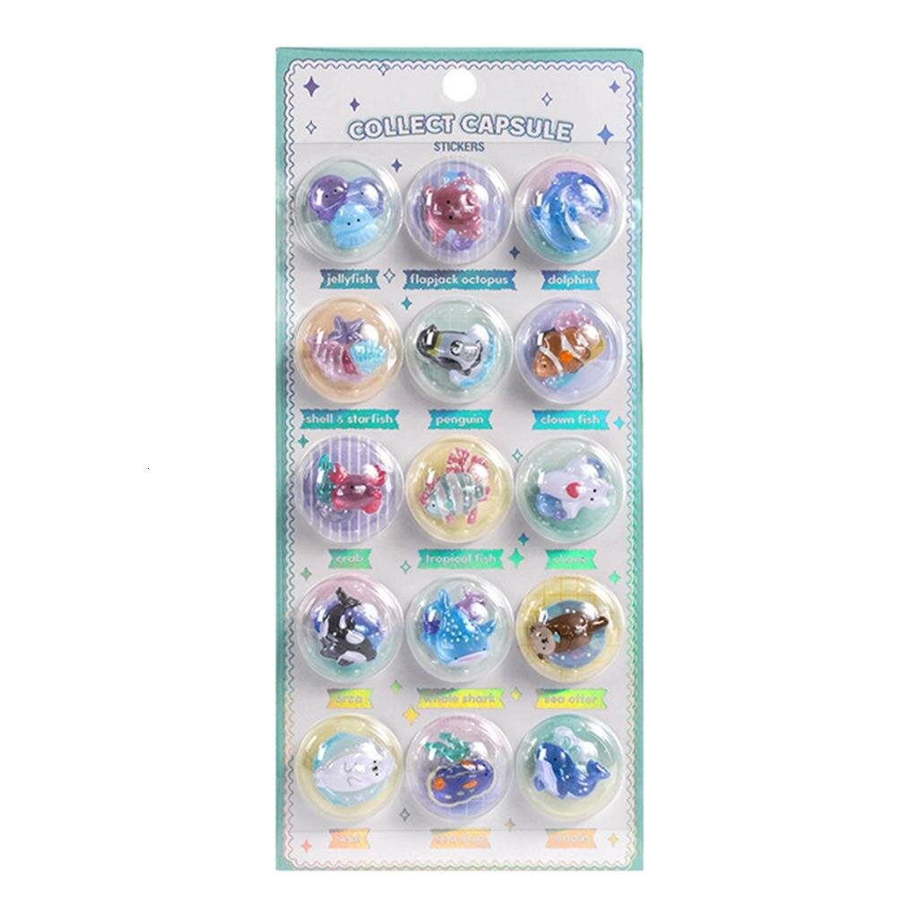 Наклейка с мультяшным животным - декоративная награда для детей за скрапбукинг