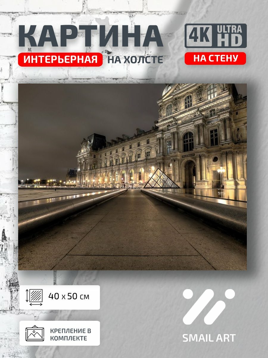 Картина на холсте интерьерная 40 на 50 на стену Франция City для студии урбанистика декор