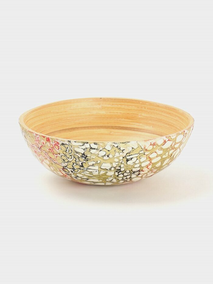 Миска, 15×15×5.5 см, бамбук