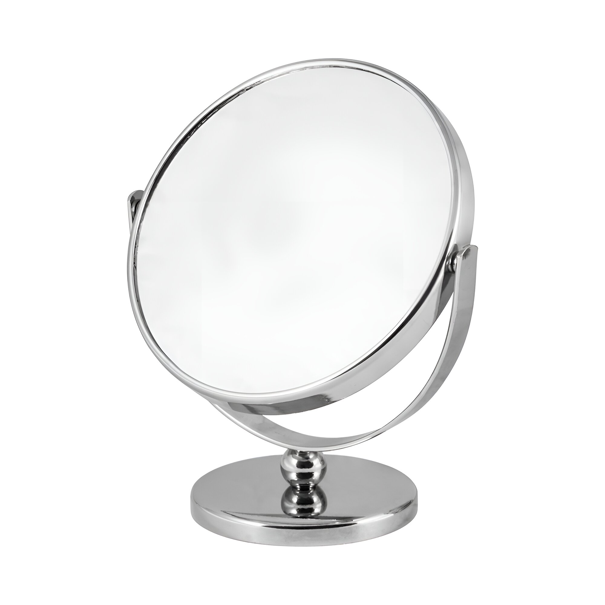 Зеркало косметическое двустороннее, Рыжий кот M-3135, на ножке, d 12,5 см