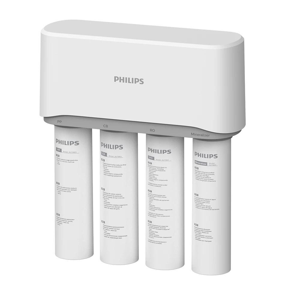 Фильтр для воды с системой обратного осмоса Philips, с минерализацией, с баком