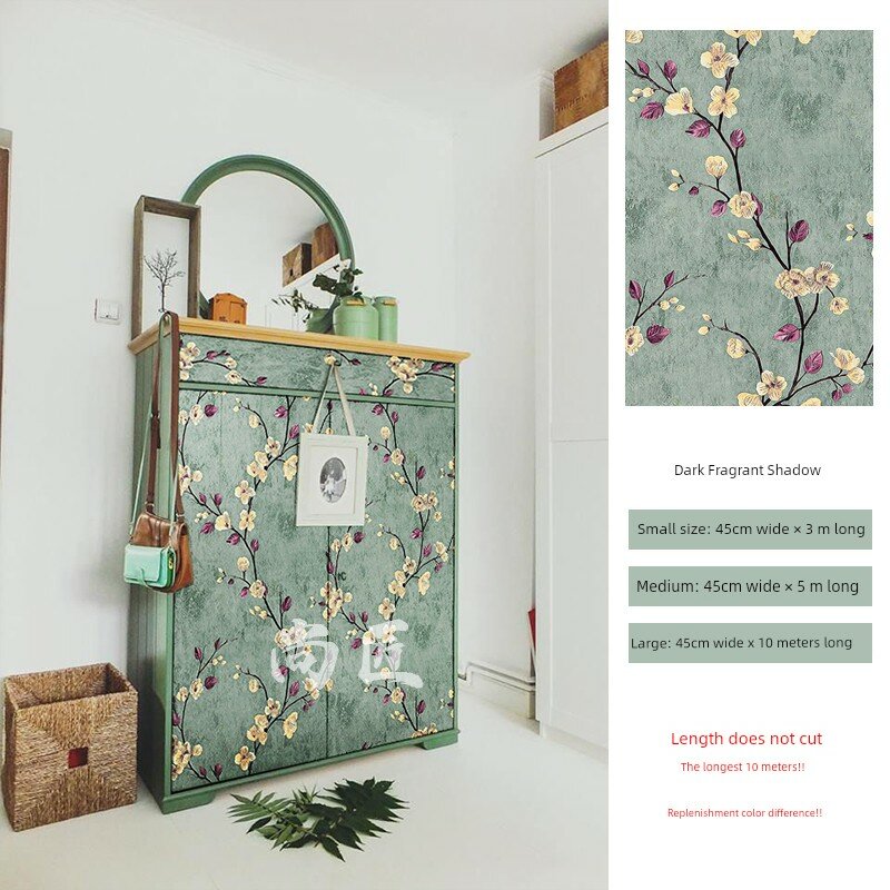 Самоклеящиеся водонепроницаемые обои для декора шкафов в китайском ретро-стиле, для старой мебели, дверей шкафов и