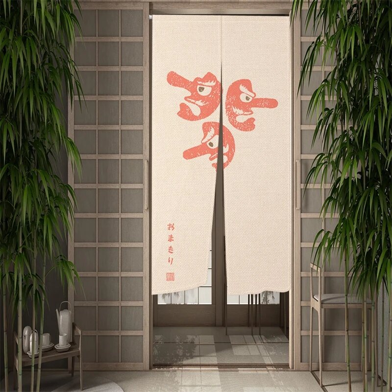 Льняные занавески Curatin Doorway Fuji Red Sun Красный, 140x160cm, 15