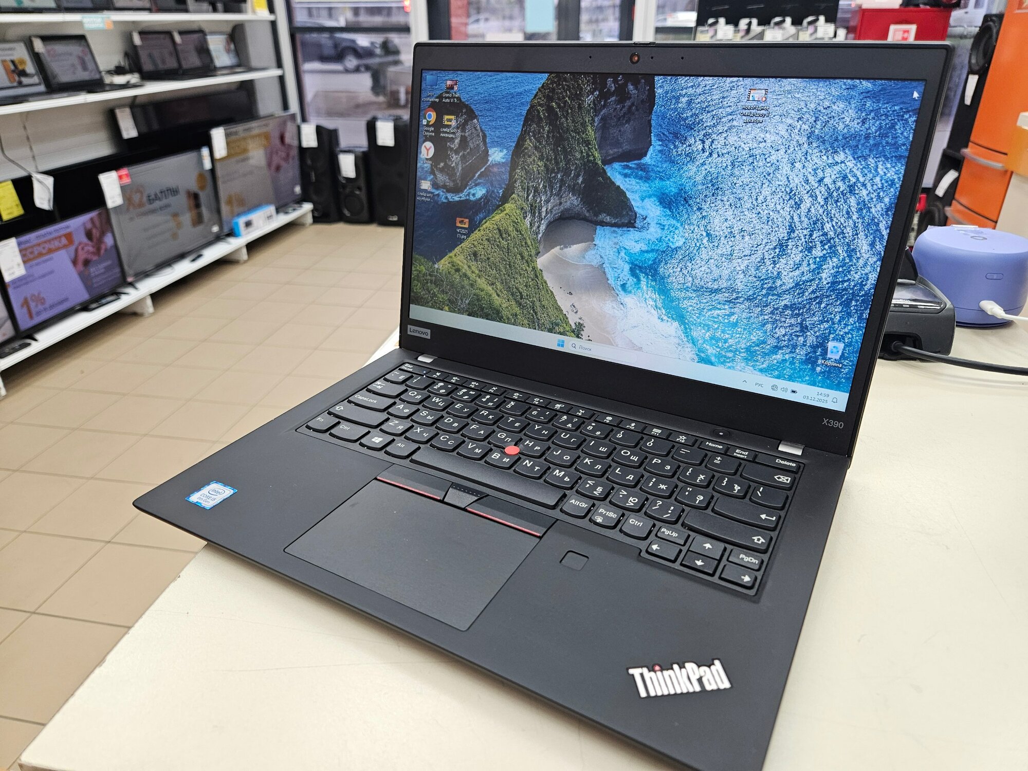 Ноутбук Lenovo IdeaPad S340-14IWL, 14", Intel Core i5 8265U 1.6ГГц, 4-ядерный, 8ГБ DDR4, 256ГБ SSD, - 2, Windows 10 Home, синий [81n700jnru]